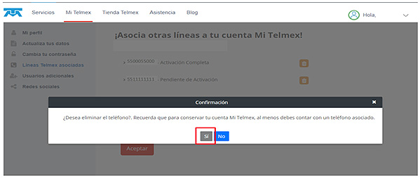 Acceso Único Mi Telnor - Asistencia